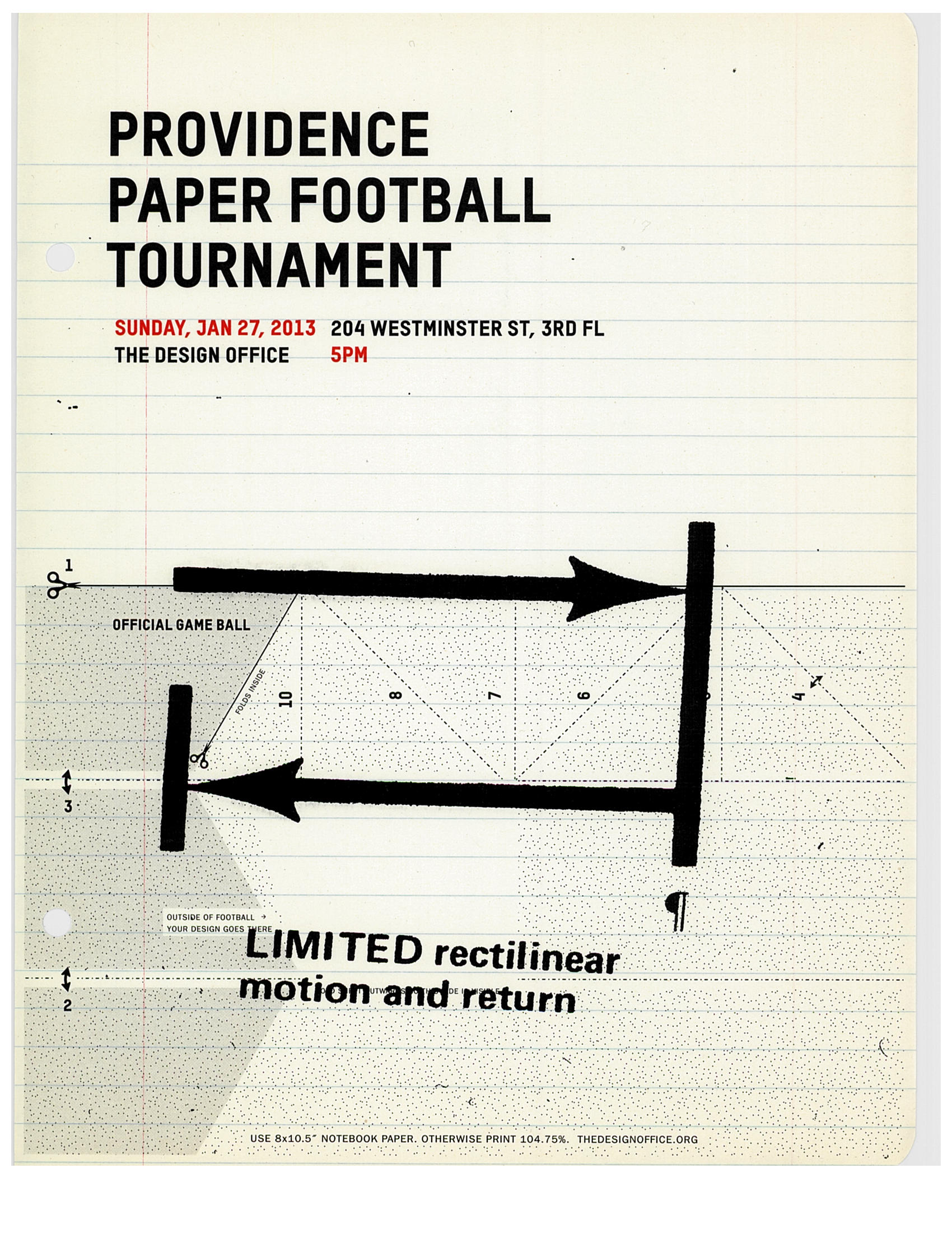 The Design Office: Paper Football Poster Workshop