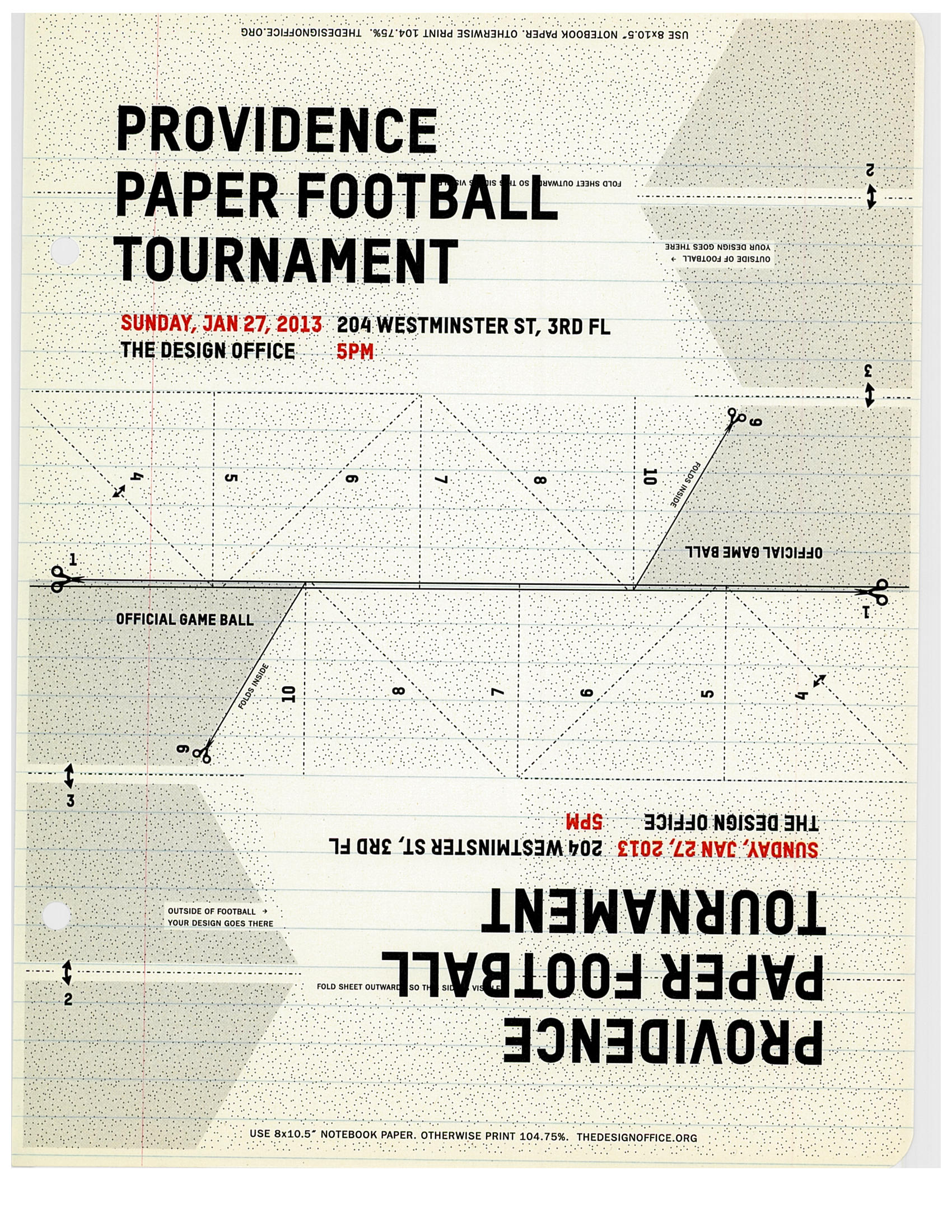 The Design Office: Paper Football Poster Workshop