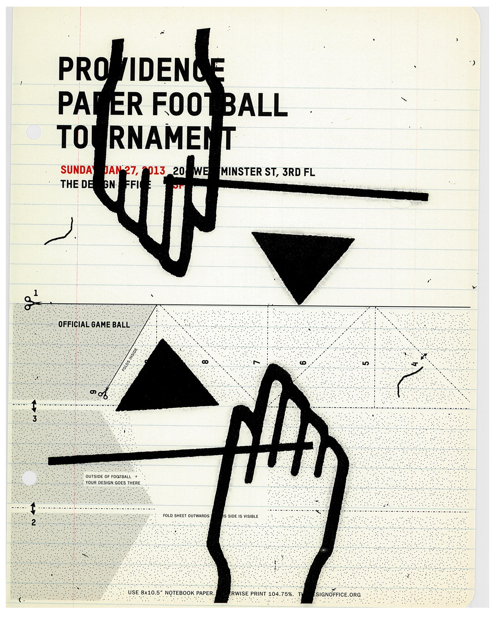 The Design Office: Paper Football Poster Workshop
