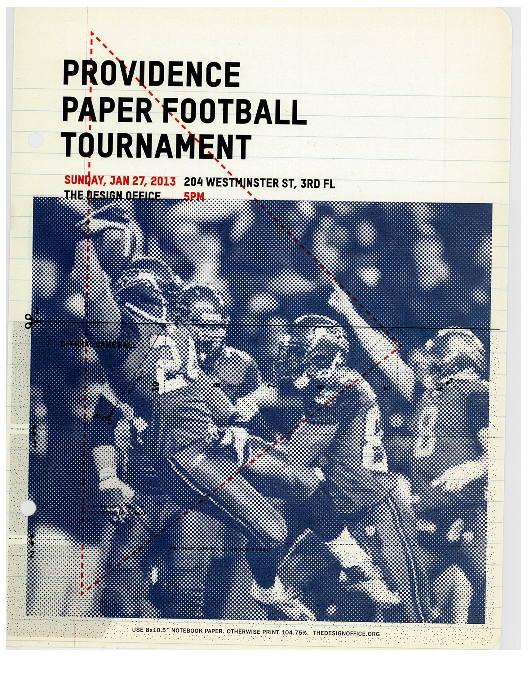 The Design Office: Paper Football Poster Workshop